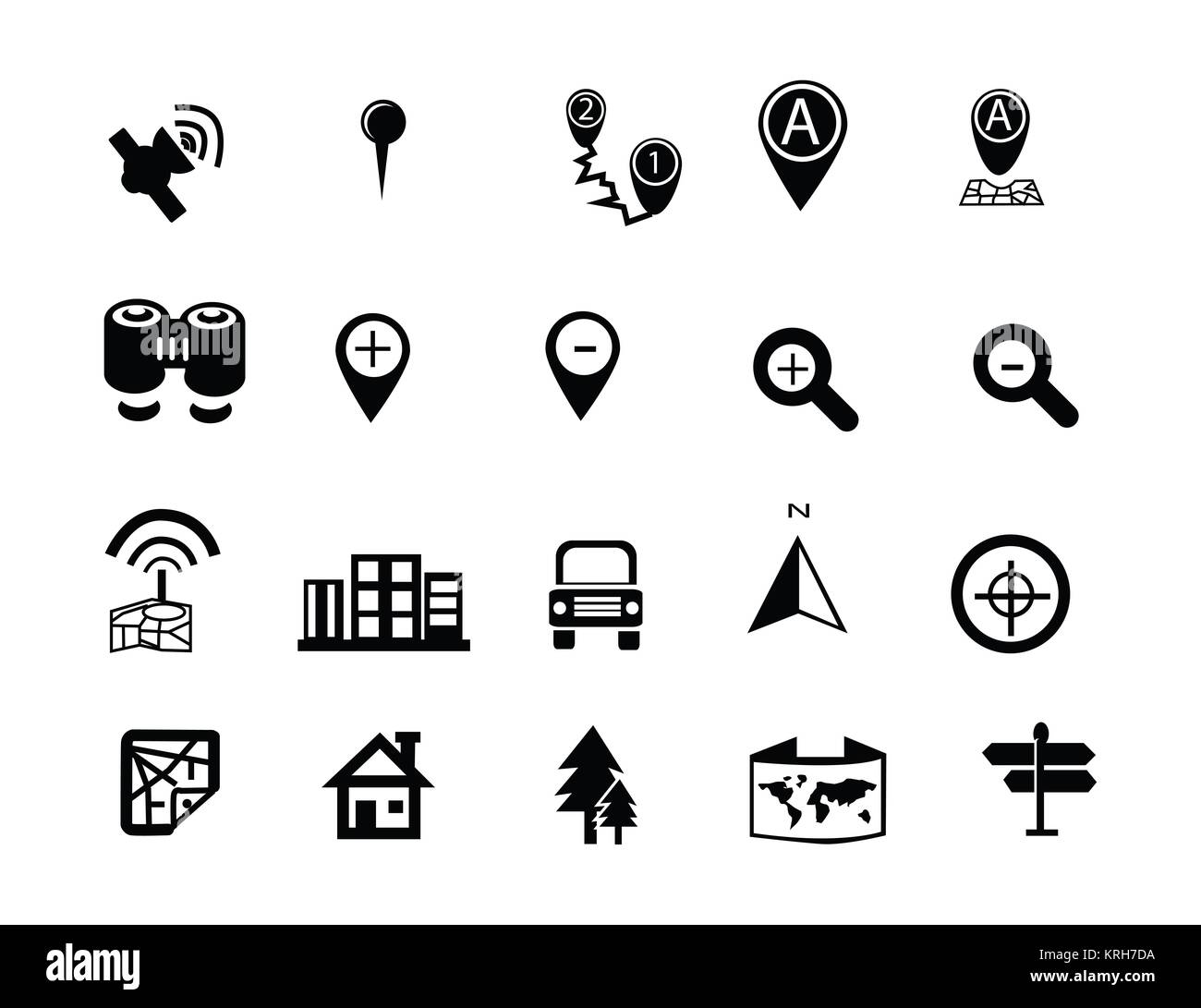 Set of web icons Stock Photo - Alamy