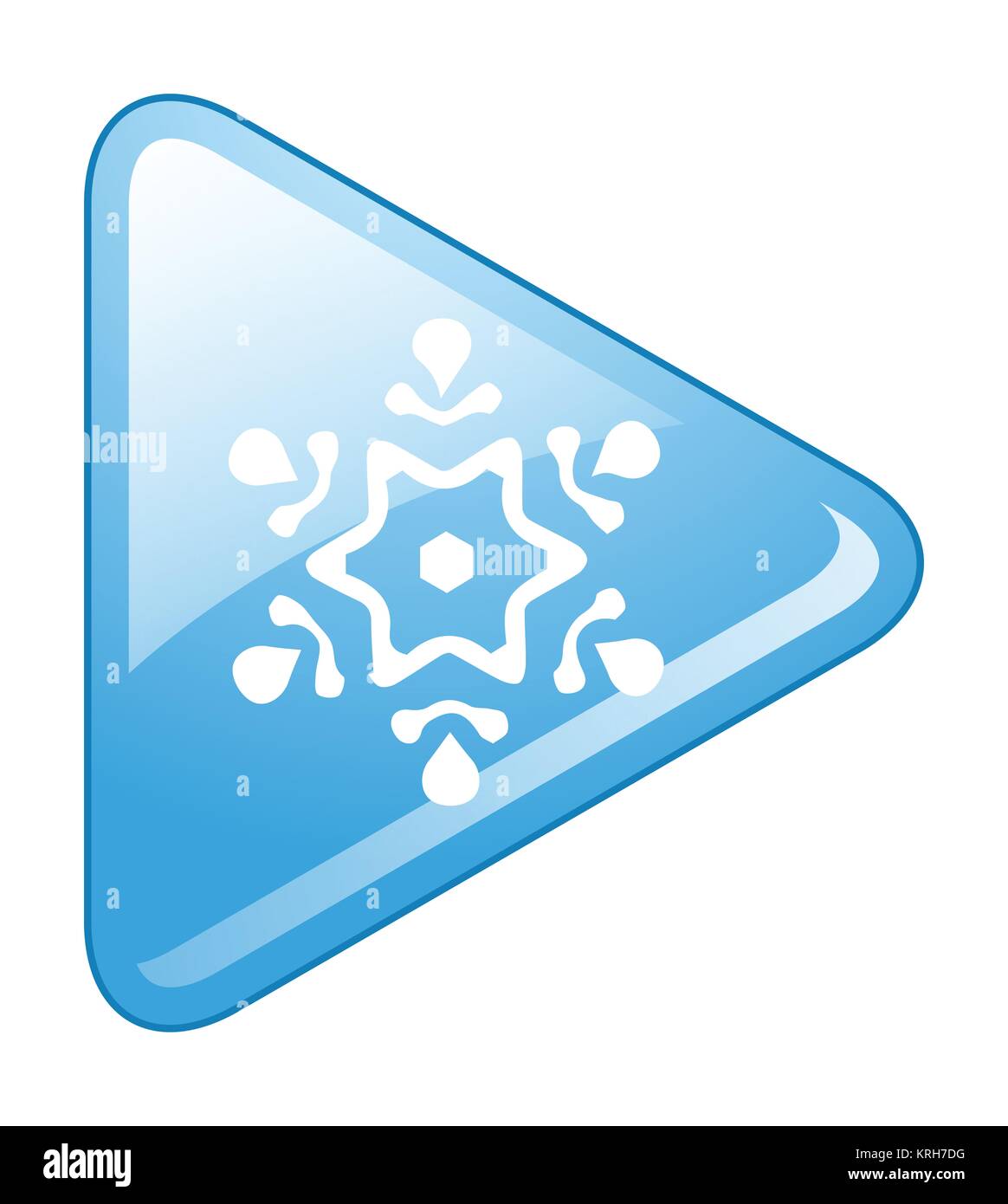 Snowflake icon clipart Stock Photo - Alamy