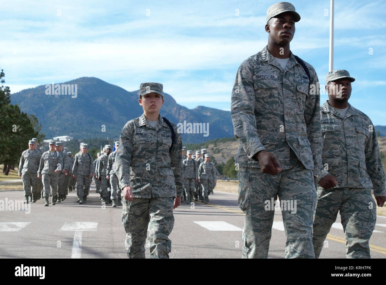 Approximately 200 members of the Air Force Academy Preparatory School ...