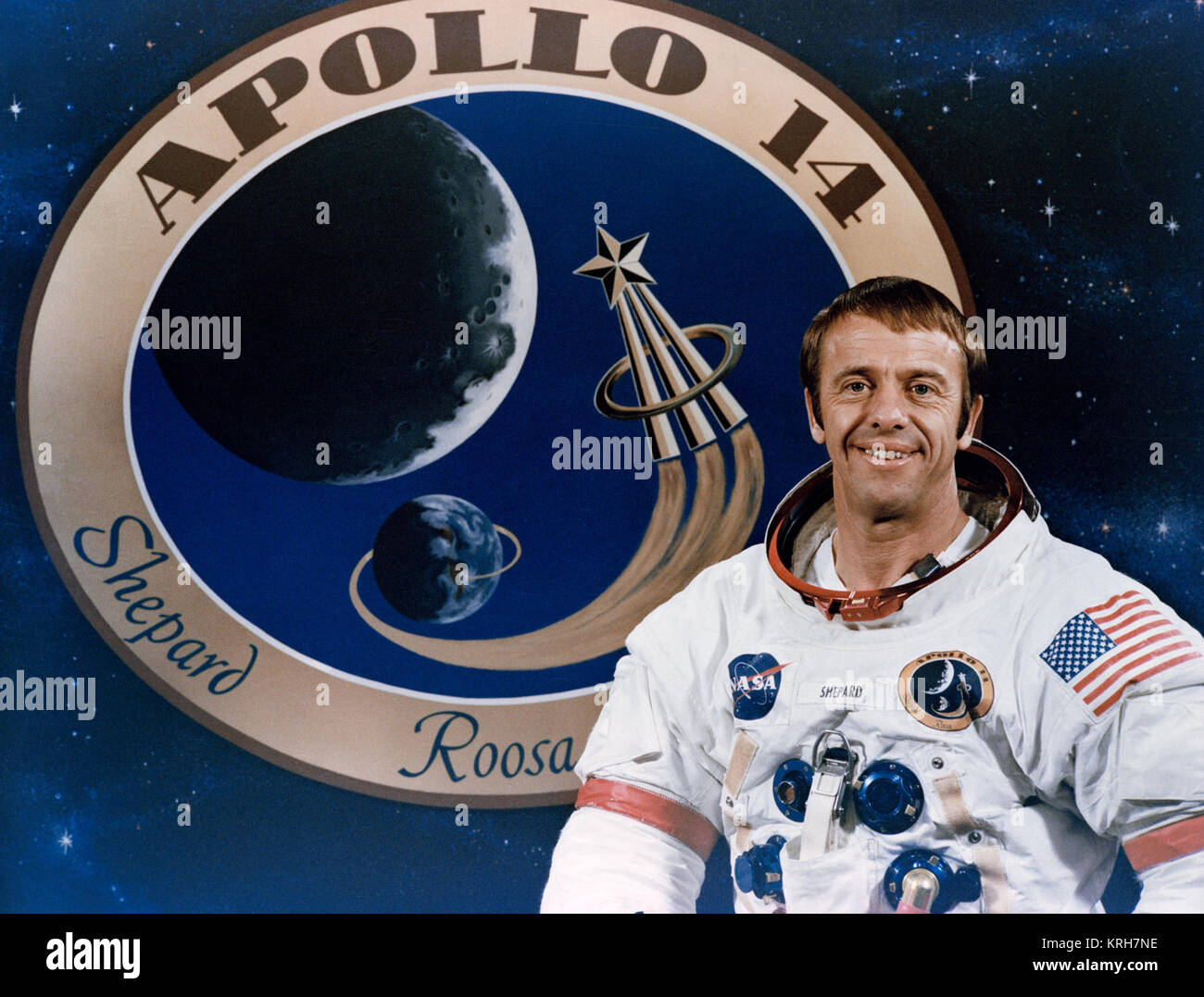 Alan Shepard, commander of Apollo 14 Stock Photo - Alamy
