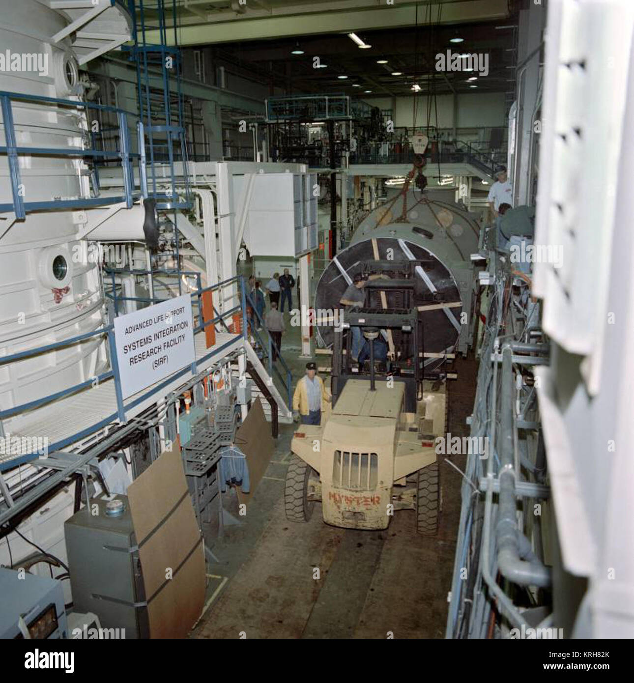 Arrival of the new Space Station Airlock Test Article, facing southeast ...