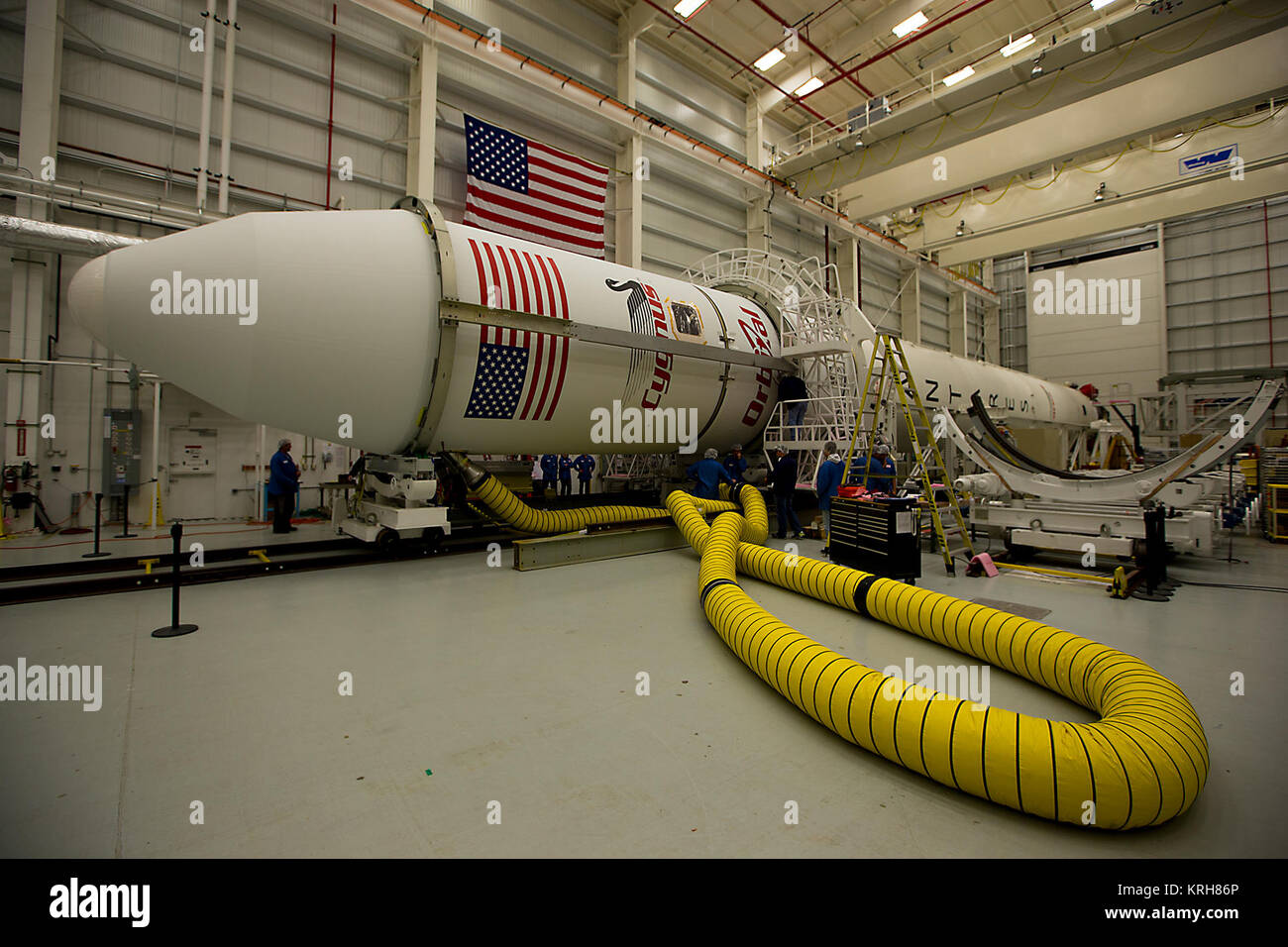 Fairing installed for Orbital CRS-3 Stock Photo - Alamy