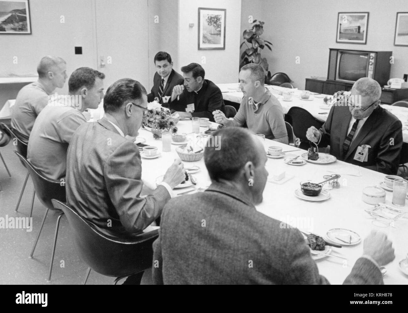 Apollo 9 pre-launch breakfast Stock Photo - Alamy