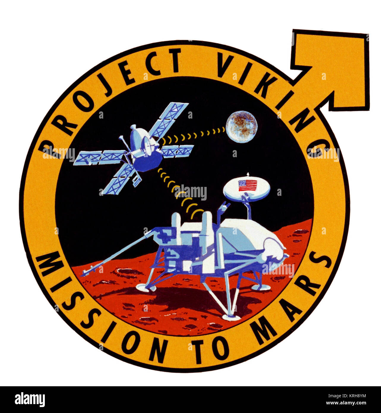 Project Viking Logo - Patch Style 1974-L-01916 Stock Photo - Alamy