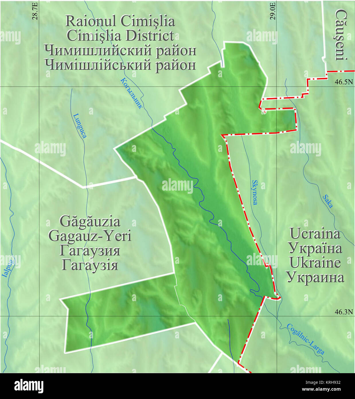Harta de localizare Moldova Basarabeasca Stock Photo - Alamy
