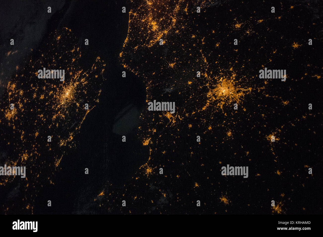 London at night nasa hi-res stock photography and images - Alamy