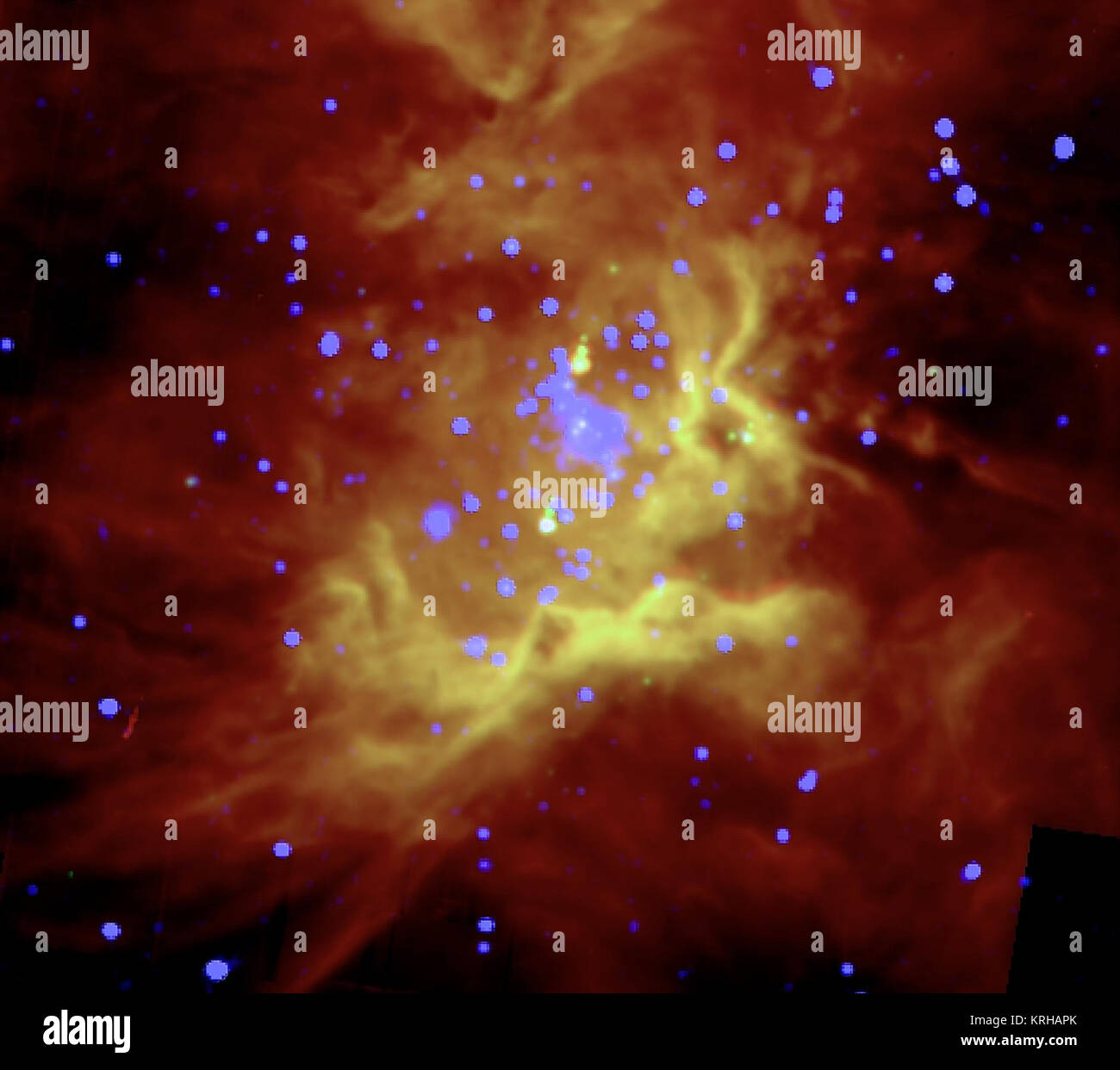 RCW 36 in Infrared and X-ray Stock Photo - Alamy