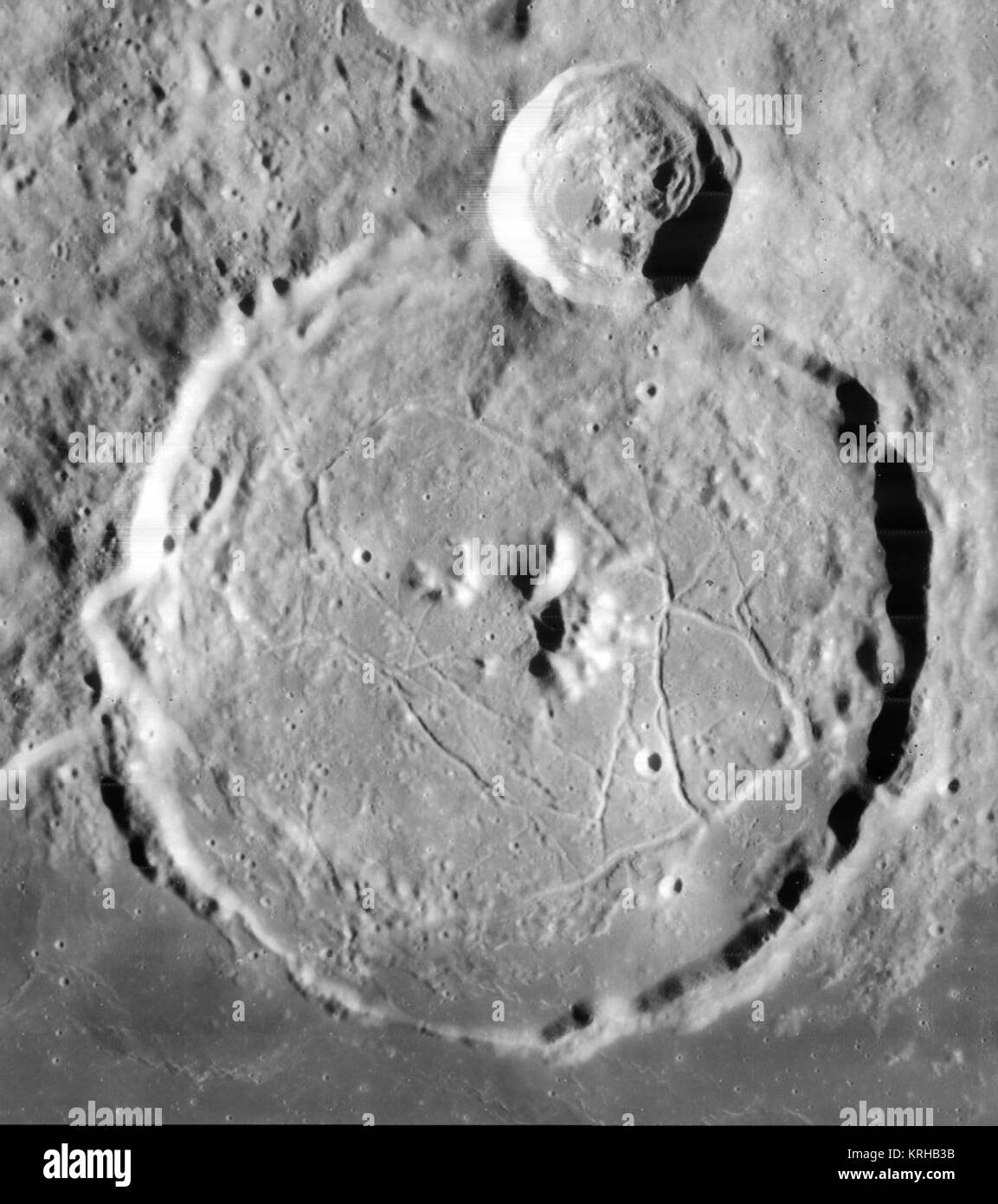 Gassendi crater 4143 h2 Stock Photo - Alamy