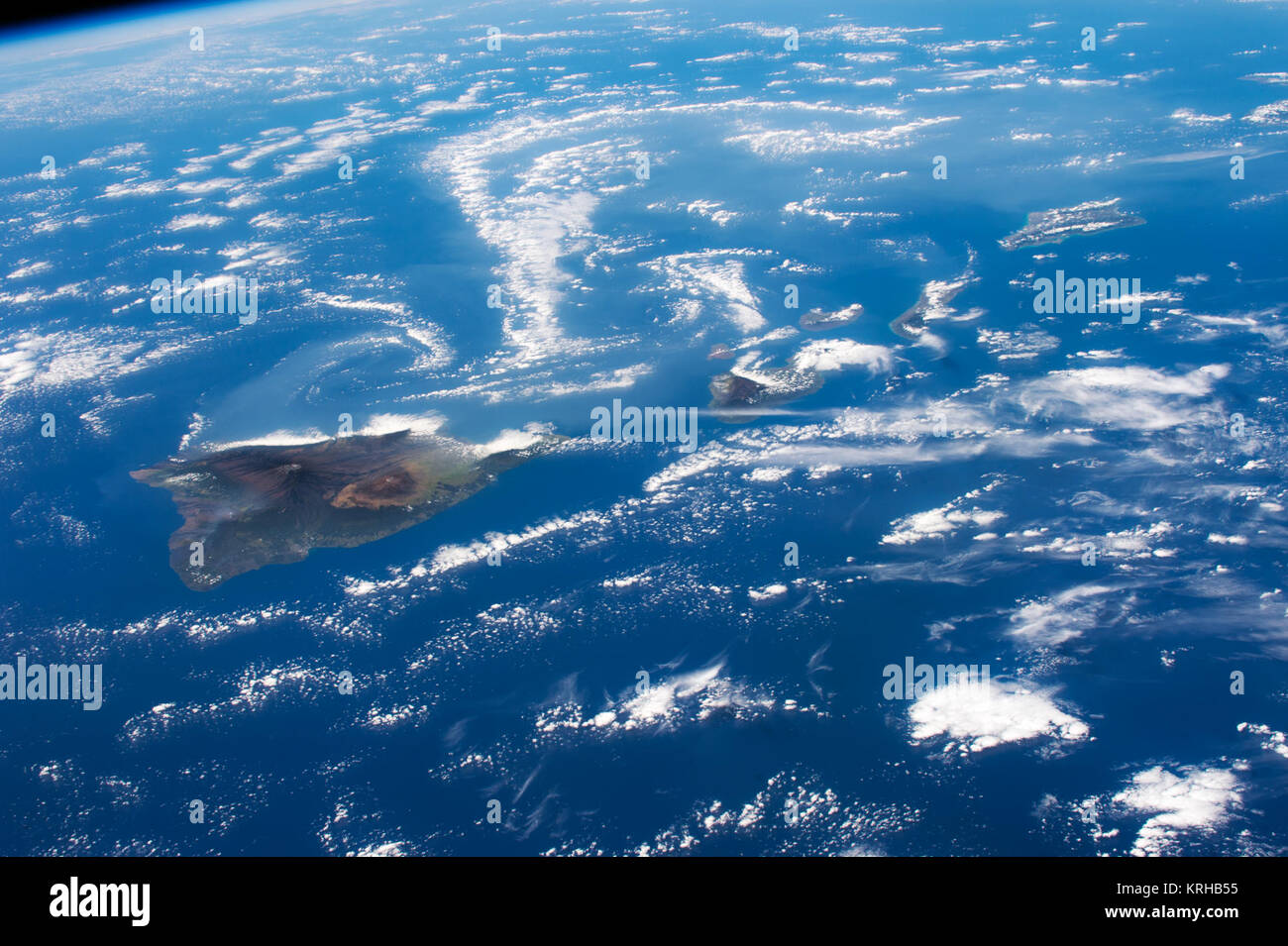 ISS-42 Islands of Hawaii Stock Photo - Alamy