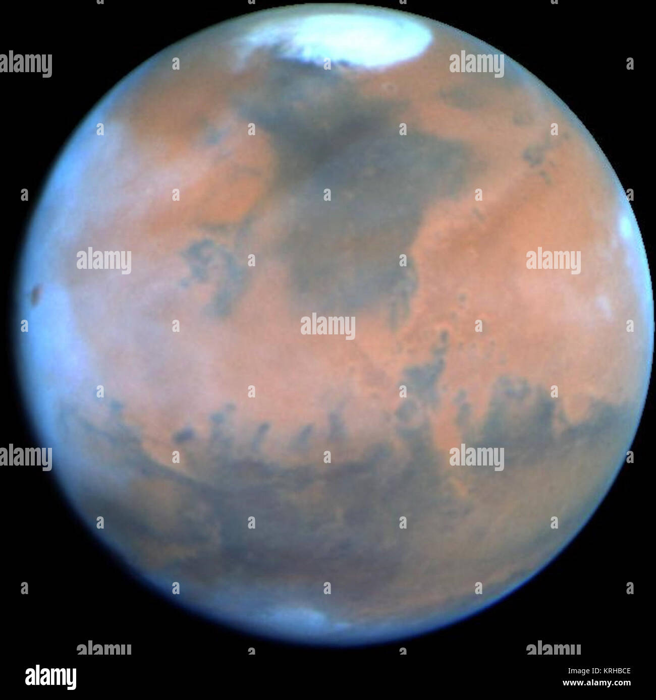 Mars, as seen by the Hubble Telescope Stock Photo - Alamy