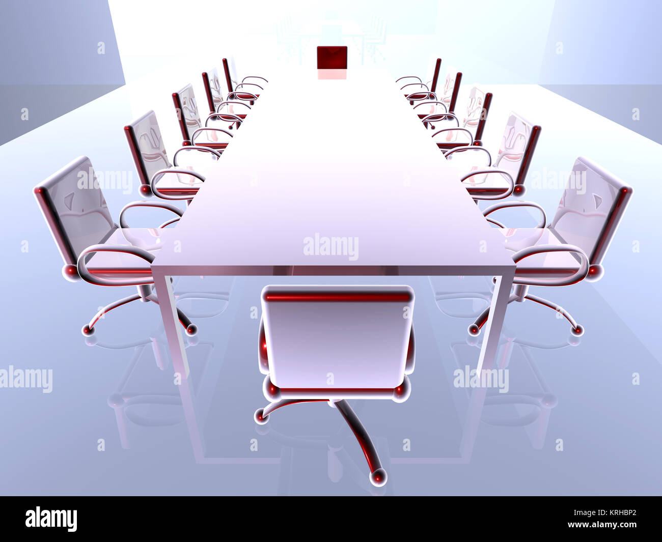 3D rendered Boardroom Stock Photo - Alamy