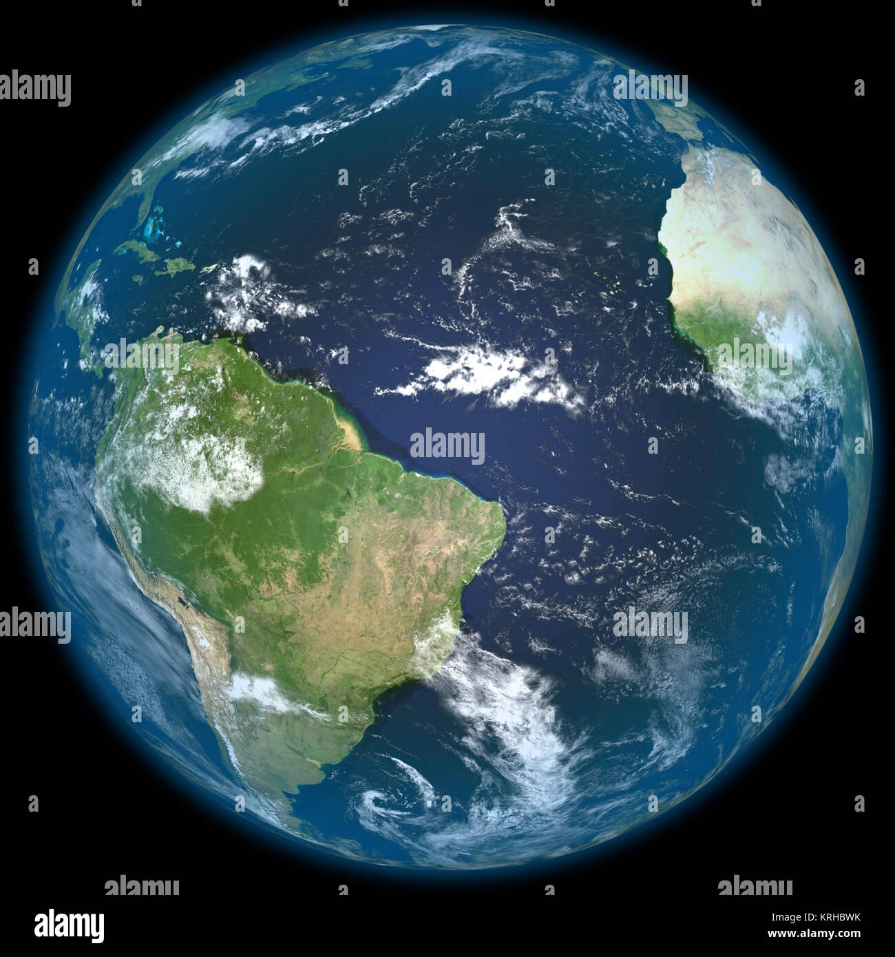Earth viewed from space Stock Photo - Alamy