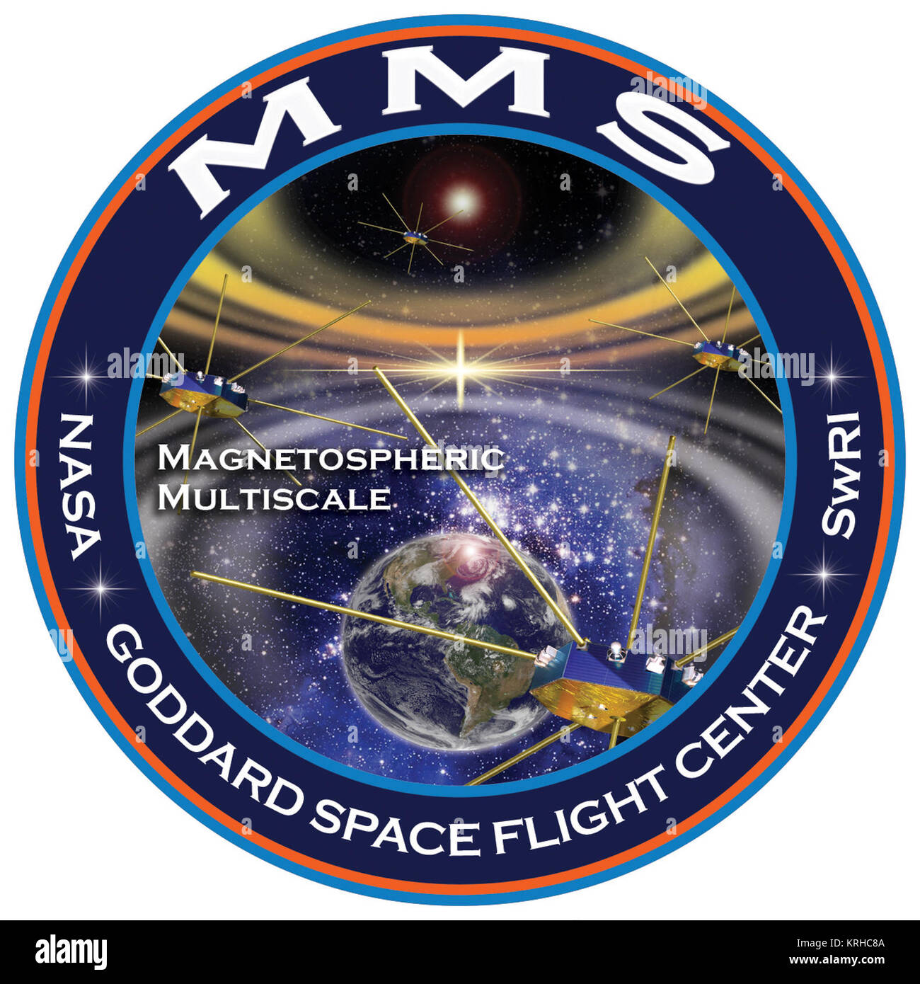 Magnetospheric Multiscale mission logo hi-res Stock Photo - Alamy