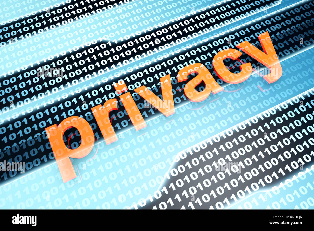 The word Privacy in front of a binary background Stock Photo - Alamy