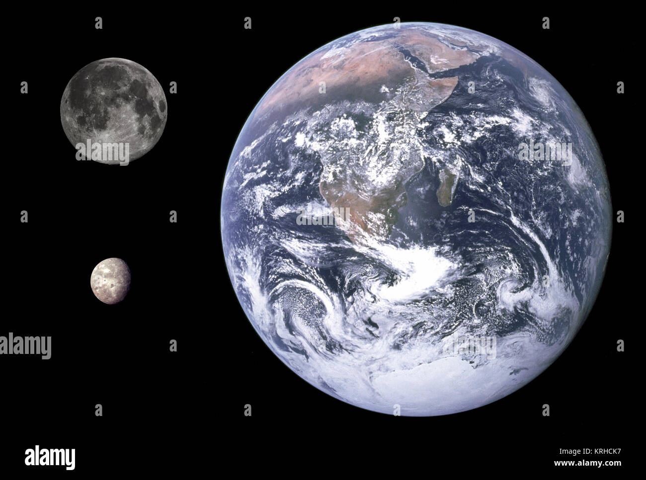 Earth and moon comparison hi-res stock photography and images - Alamy