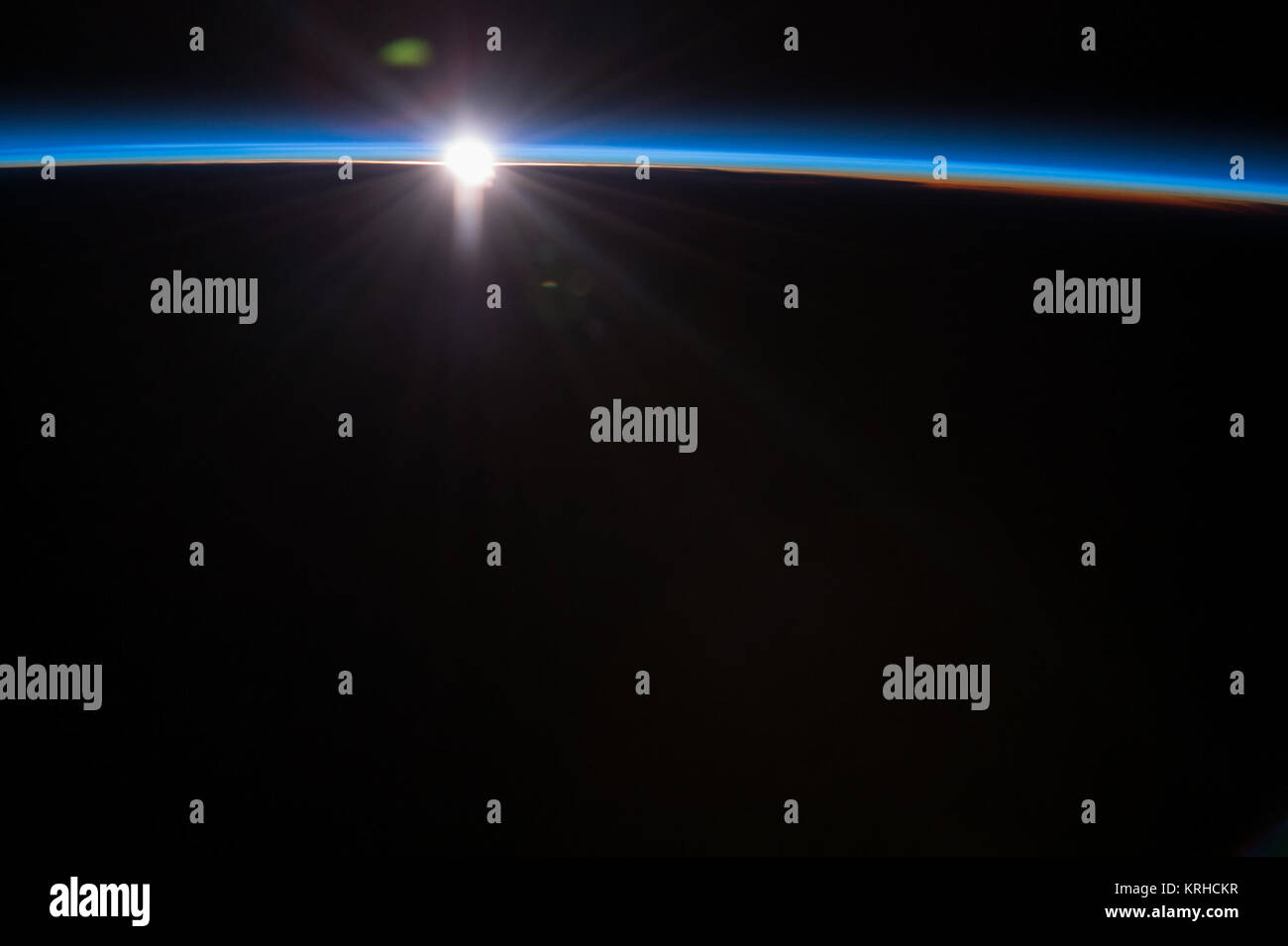 ISS-43 Sunset from orbit Stock Photo - Alamy