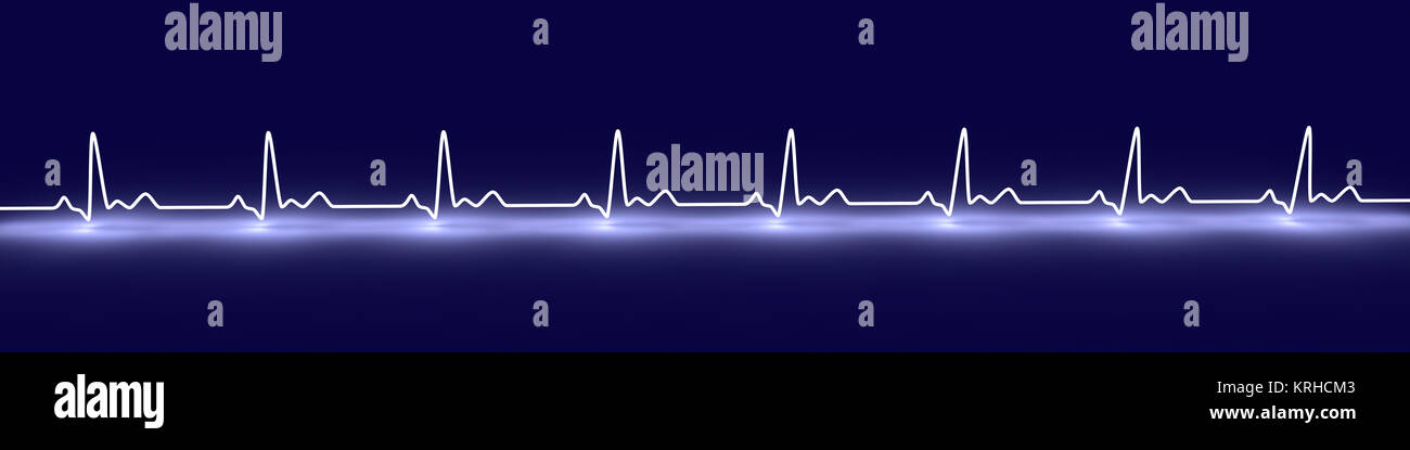 3D rendered Illustration. Heartbeat graph Stock Photo - Alamy