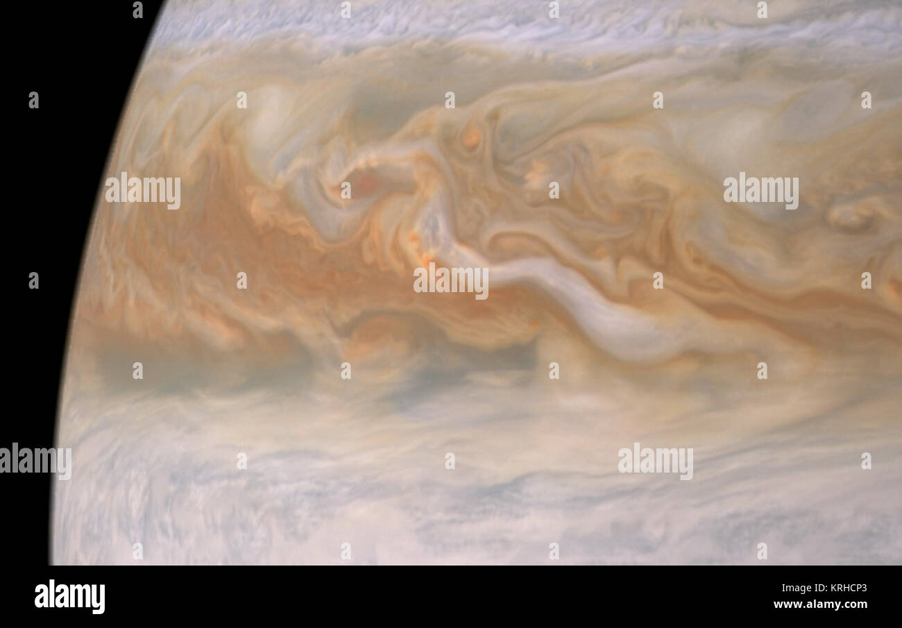 Jupiter close-up from Cassini Stock Photo - Alamy