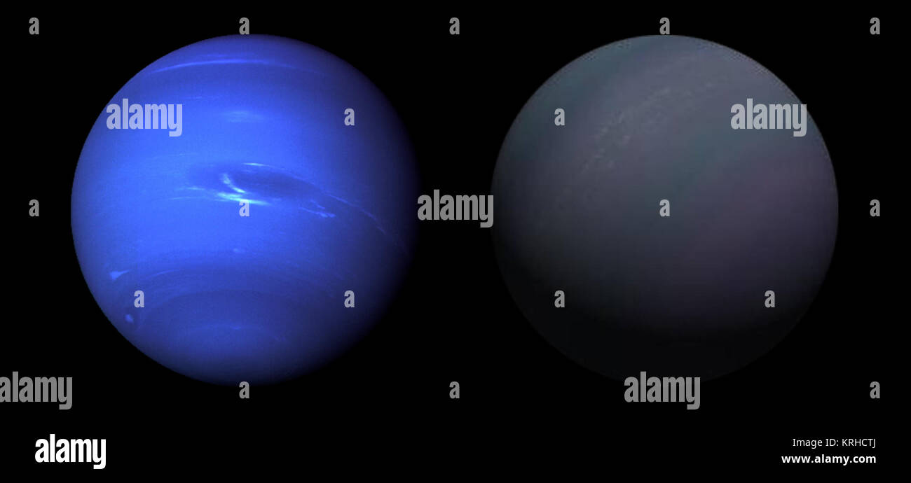 Kepler-4b, Neptune size comparison Stock Photo - Alamy