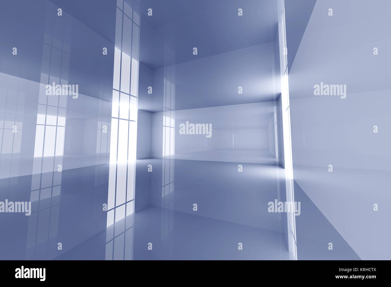 3D rendered Interior. An empty room Stock Photo - Alamy