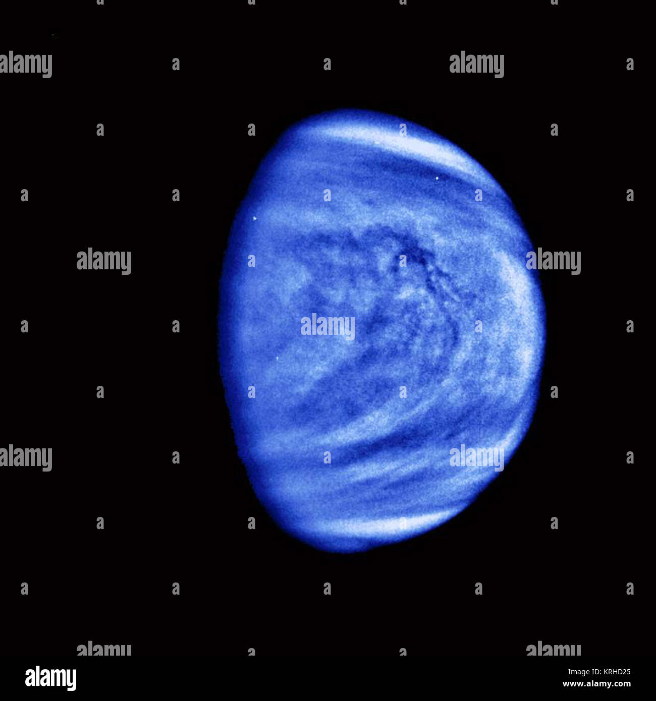PIA00072 Venus Cloud Patterns - colorized and filtered Stock Photo - Alamy