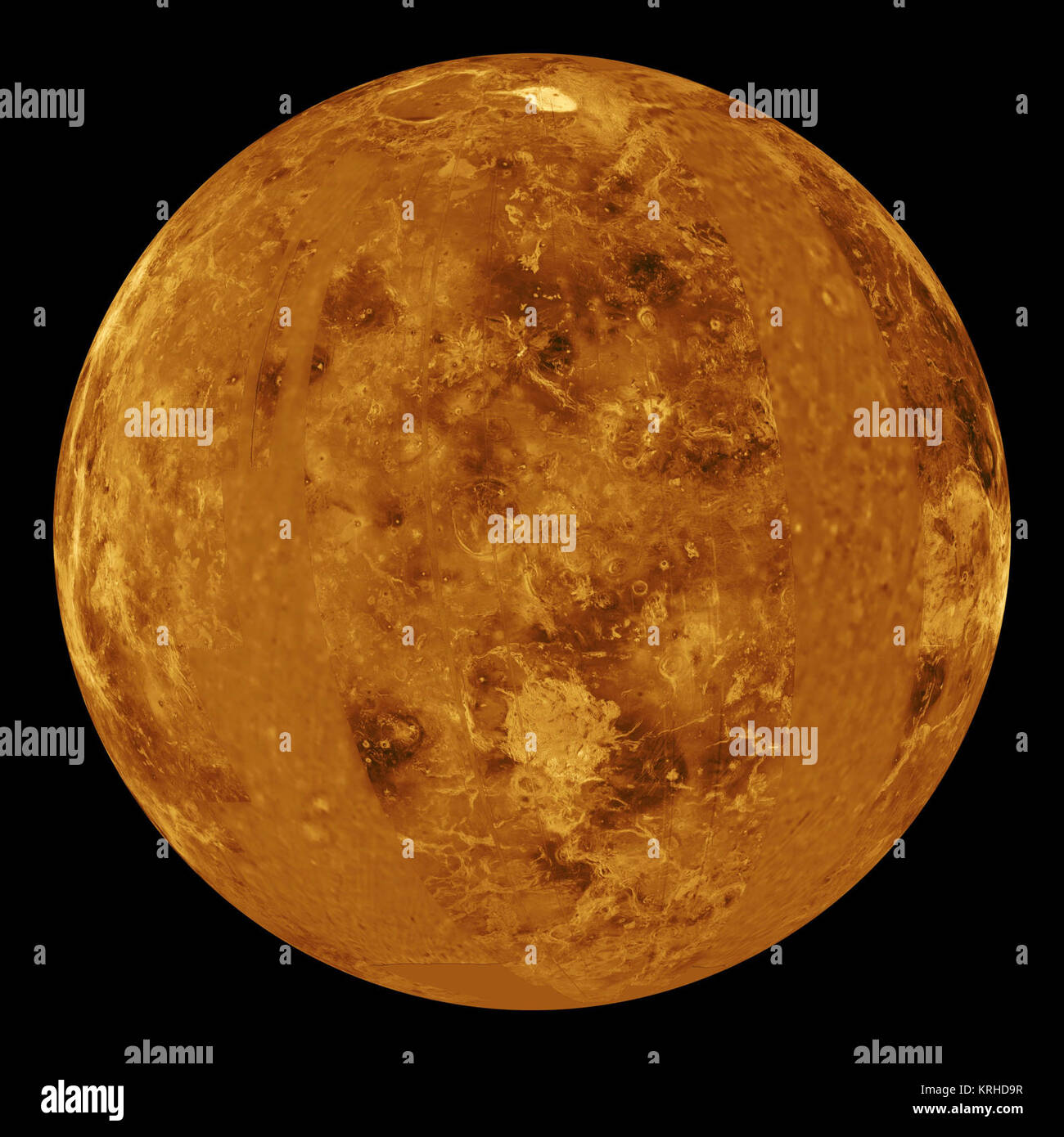 PIA00257 Venus (Computer Simulated Global View Centered at 0 Degrees ...