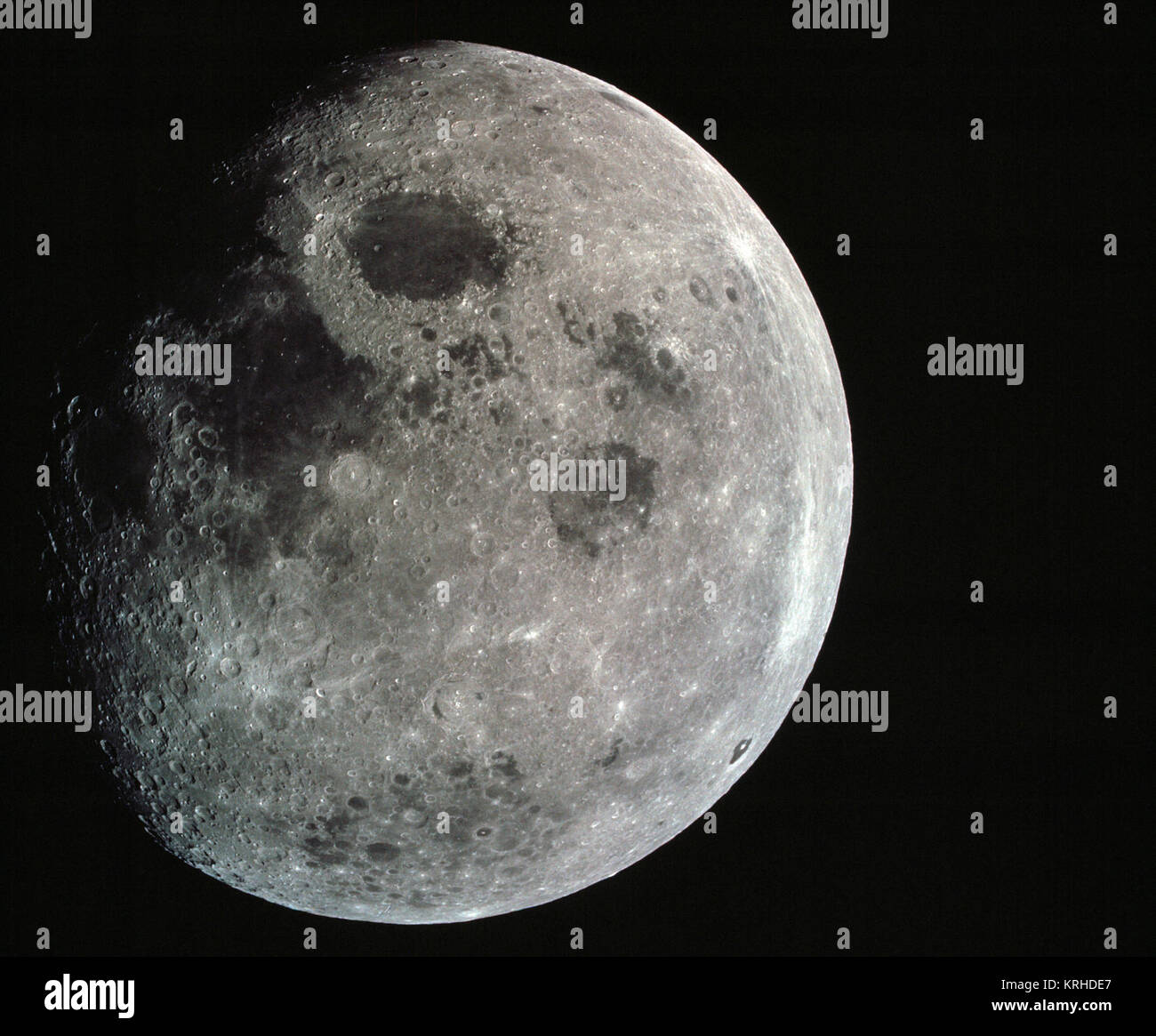 Apollo 8 Image of the Moon (AS08-14-2506 Stock Photo - Alamy