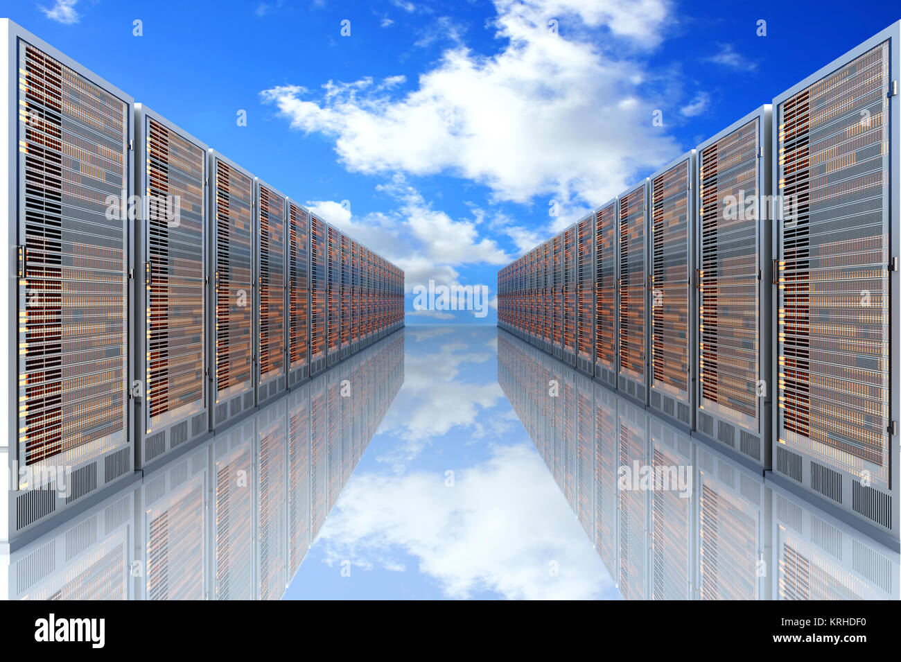 Data center server 3d racks hi-res stock photography and images - Alamy