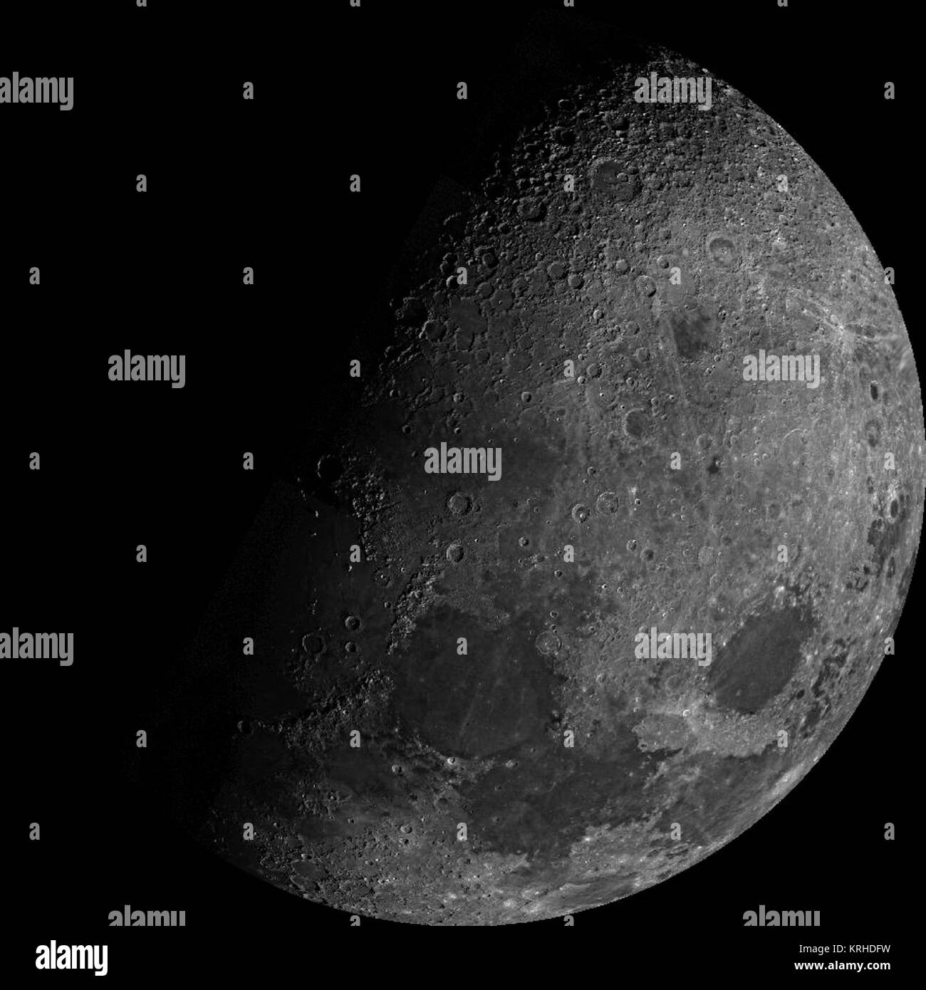 PIA02442 Moon's North Pole Stock Photo - Alamy