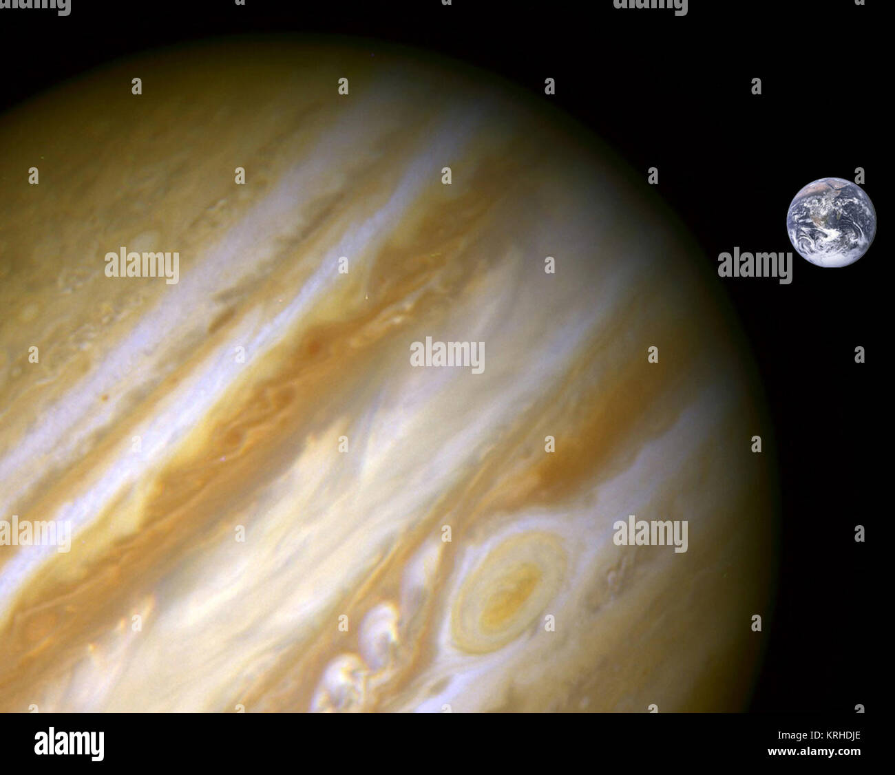 Earth and jupiter size comparison hi-res stock photography and images ...