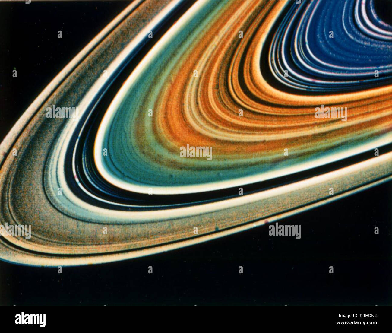PIA01486 Composition Differences within Saturn's Rings Stock Photo - Alamy