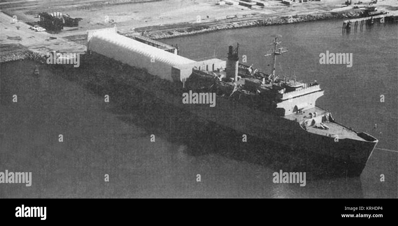 USNS Point Barrow (T-AKD-1) in the 1960s Stock Photo - Alamy