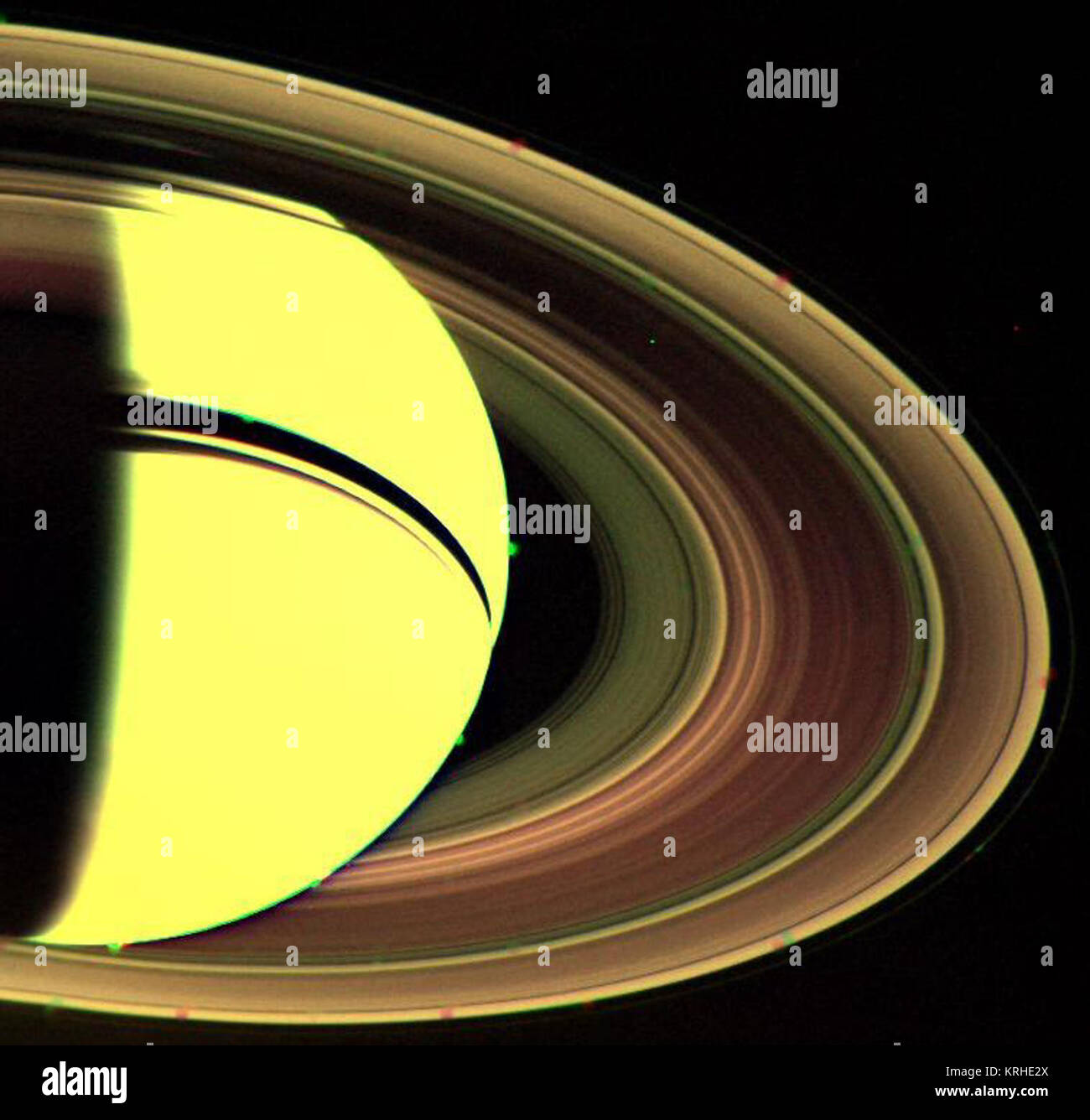 PIA01389 View of Saturn's Rings (cropped Stock Photo - Alamy