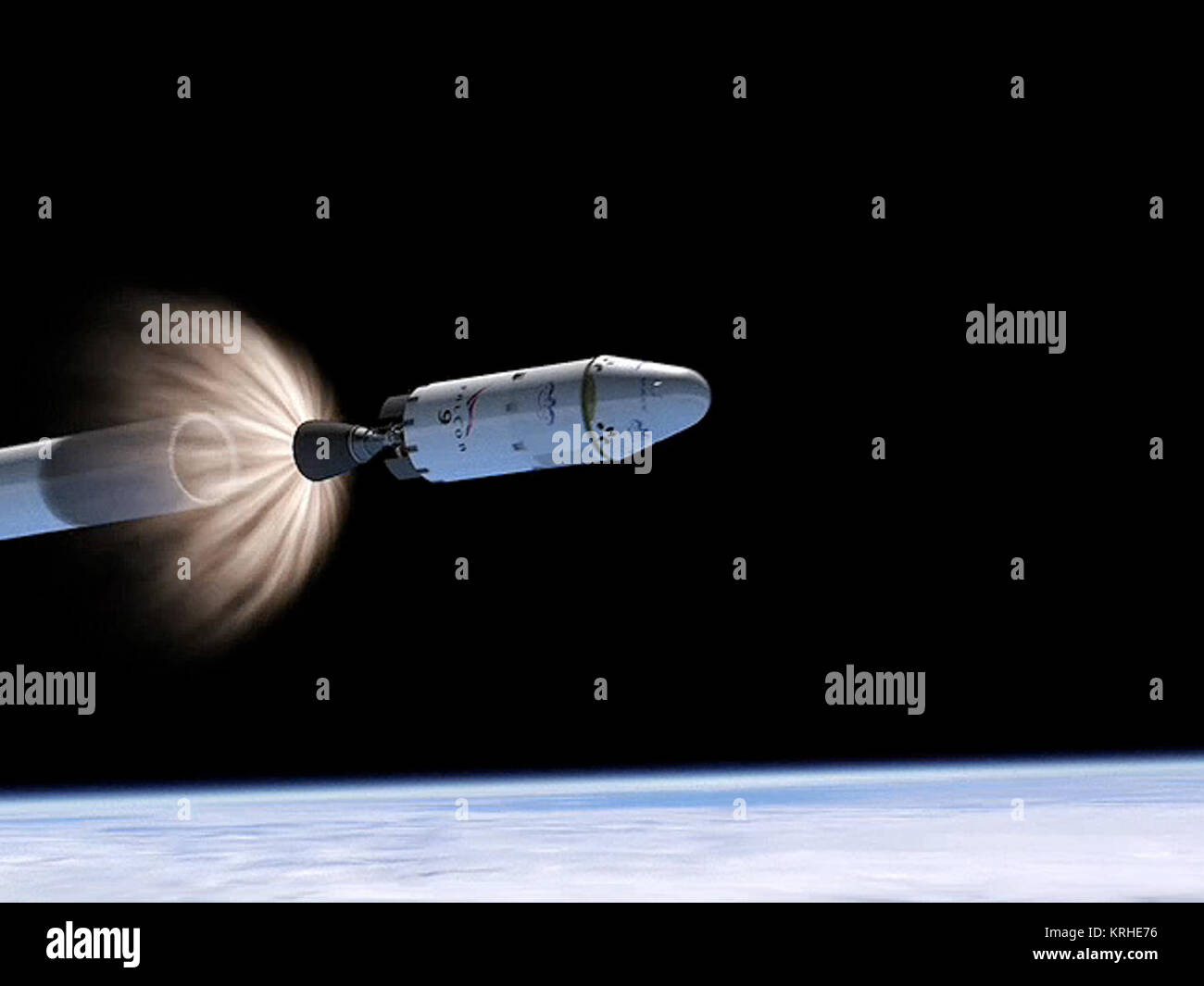 Second stage rocket hi-res stock photography and images - Alamy