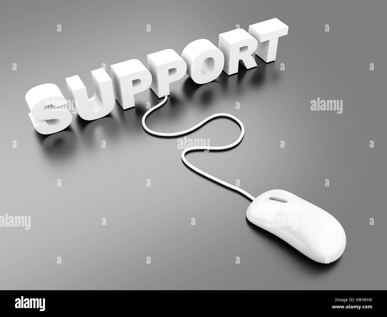 Online Support. 3D rendered Illustration Stock Photo - Alamy