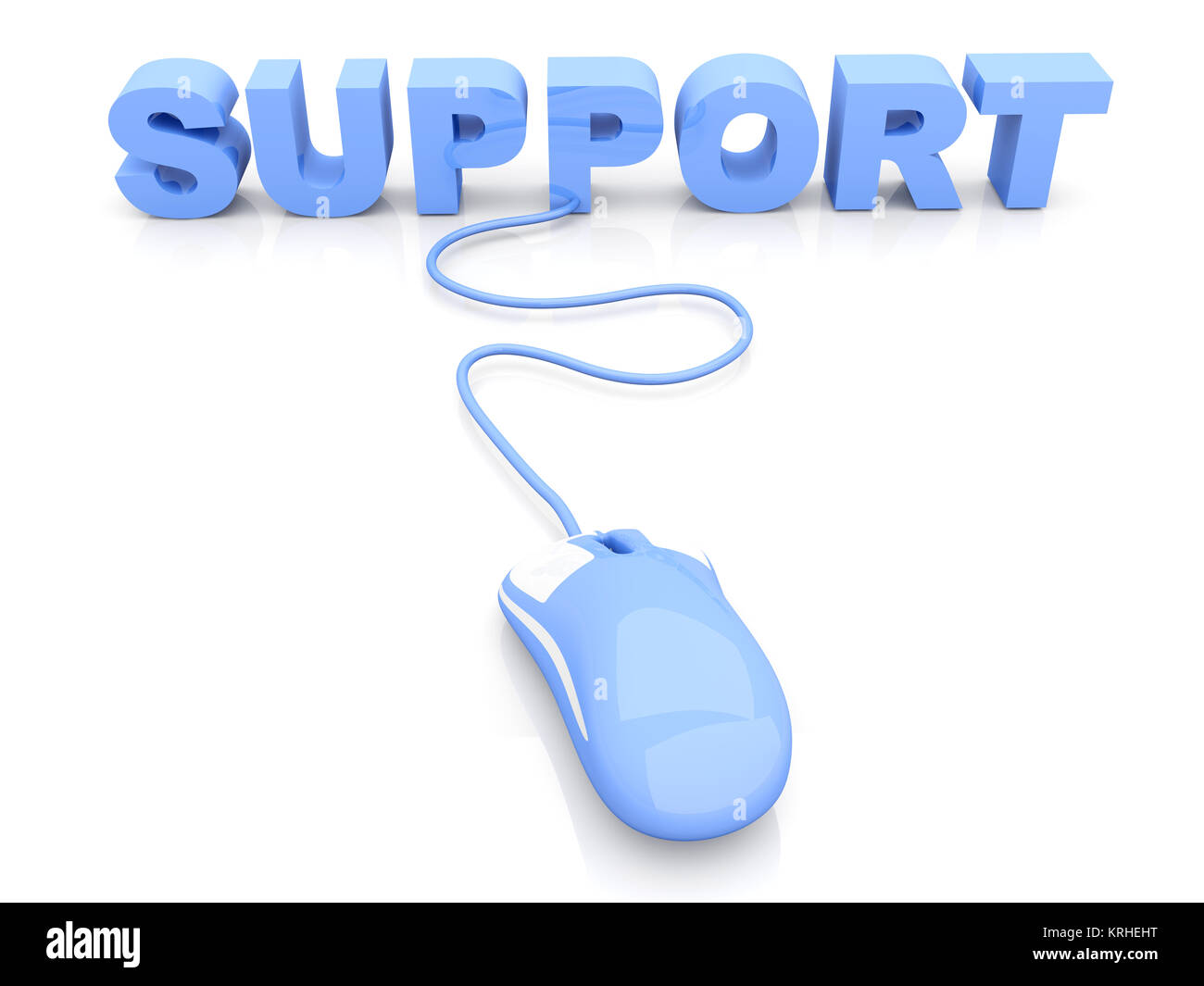 Online Support. 3D rendered Illustration Stock Photo - Alamy