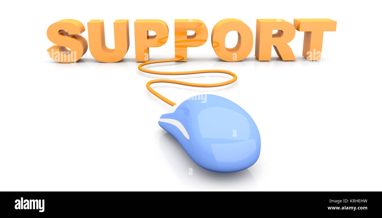 Online Support. 3D rendered Illustration Stock Photo - Alamy