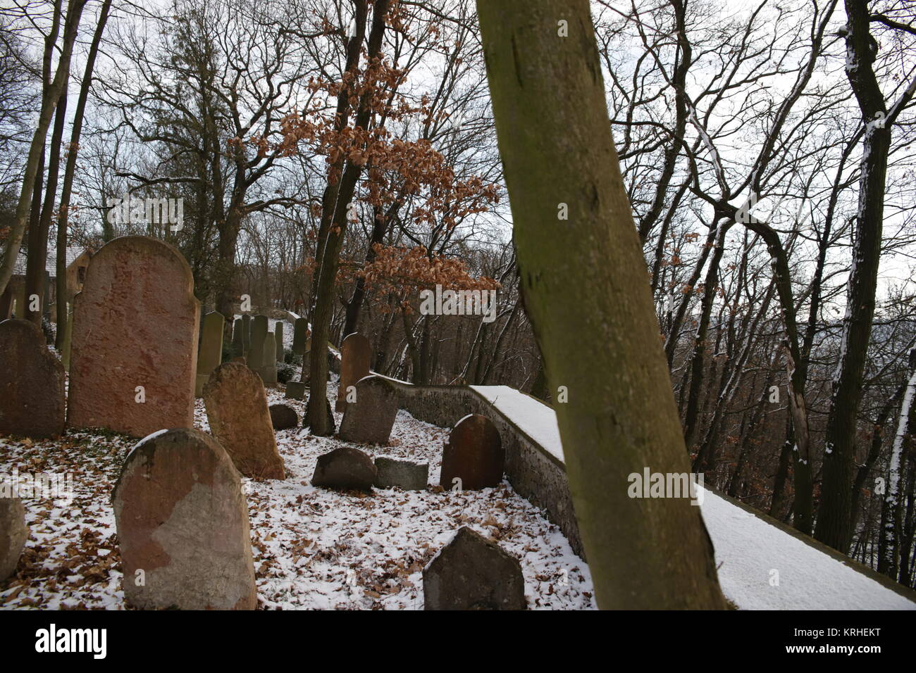old jewish cemetery Stock Photo - Alamy