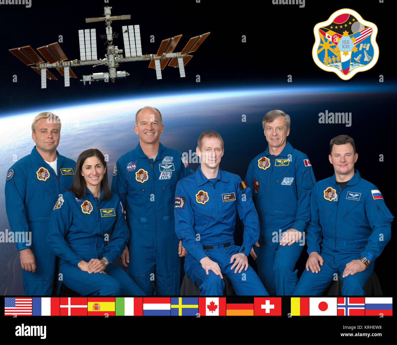Picture 096 Expedition 21 crew portrait Stock Photo - Alamy