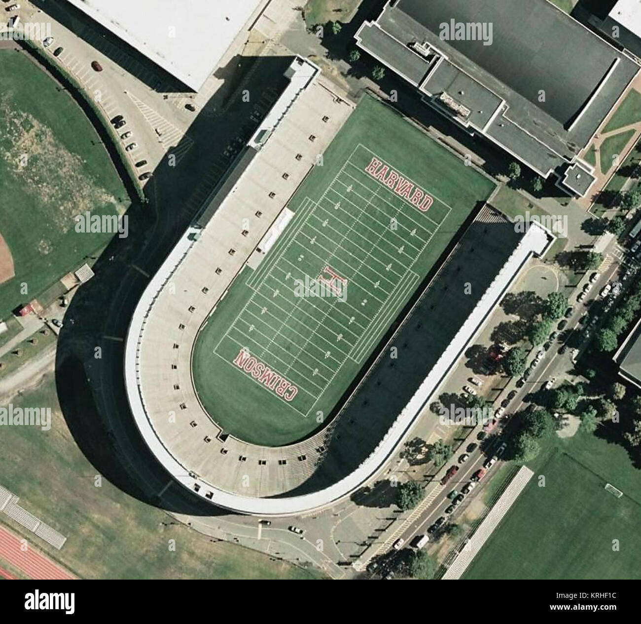 Harvard Stadium aerial Stock Photo - Alamy