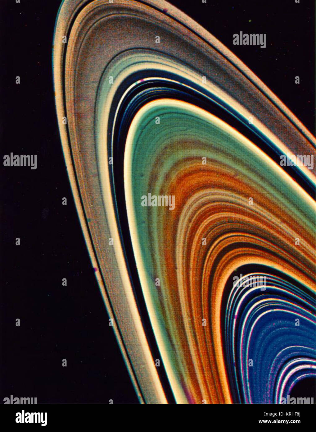 Saturn rings false Stock Photo - Alamy