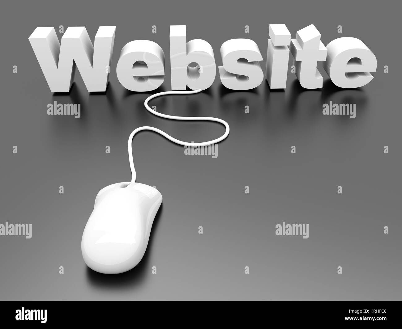 Website click. 3D rendered Illustration Stock Photo - Alamy