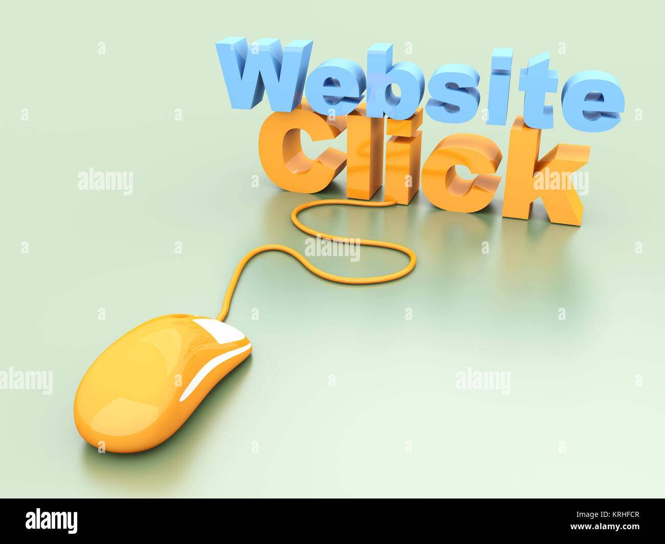 Website click. 3D rendered Illustration Stock Photo - Alamy