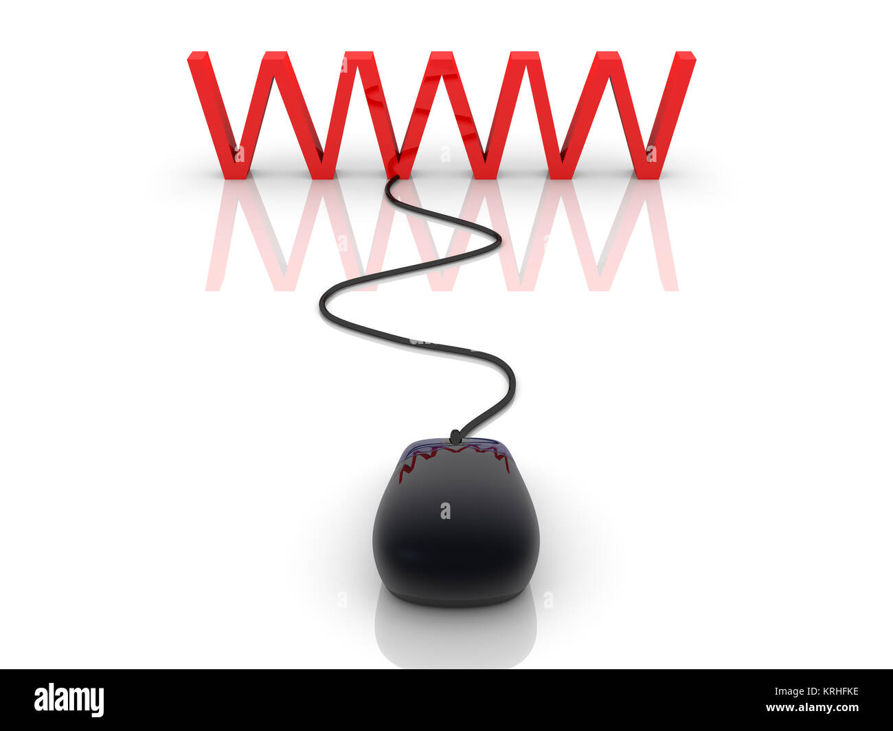 3D rendered Illustration. WWW connection Stock Photo - Alamy