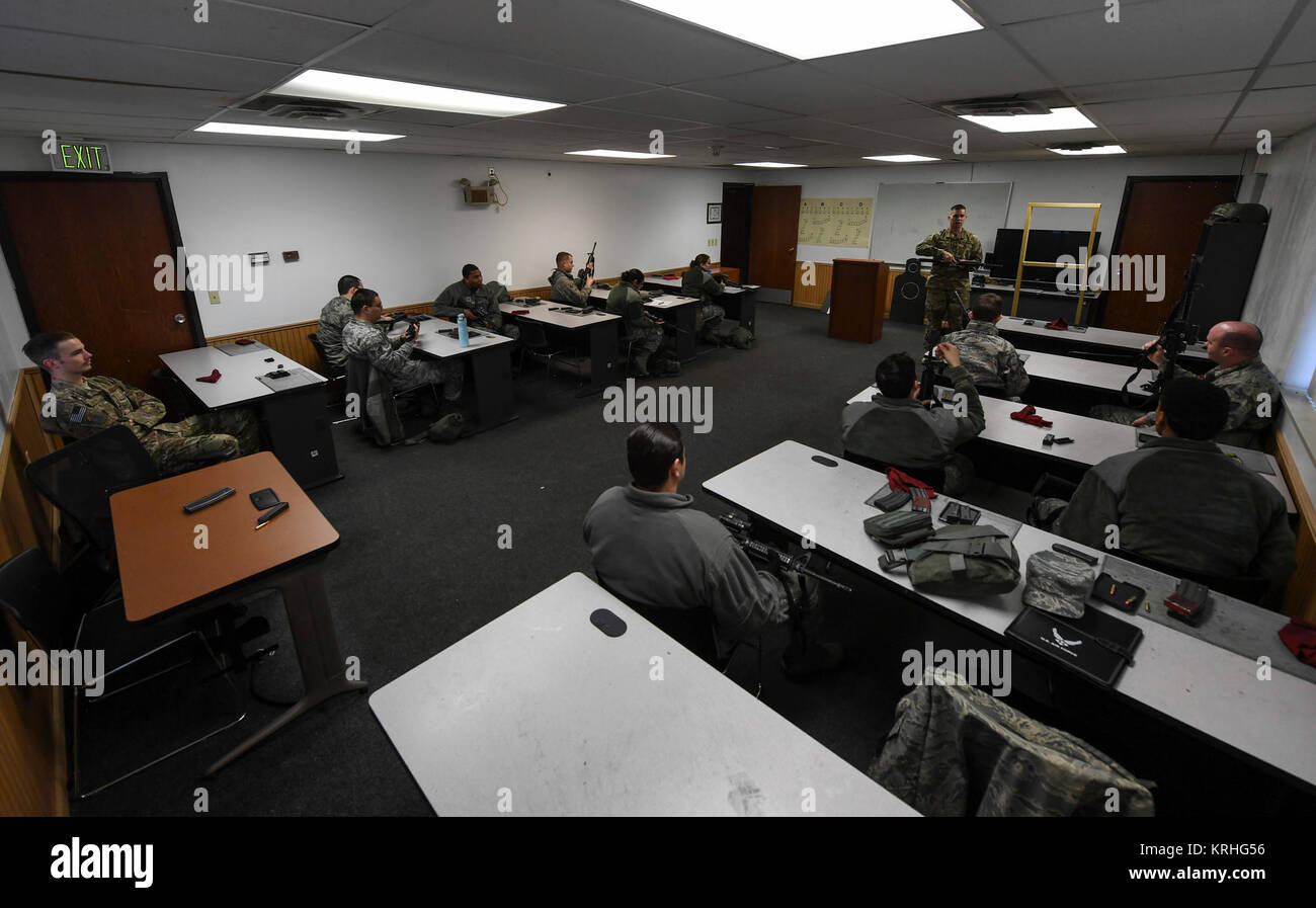 Tech. Sgt. Adam Mainwaring, 5th Security Forces Squadron combat arms ...
