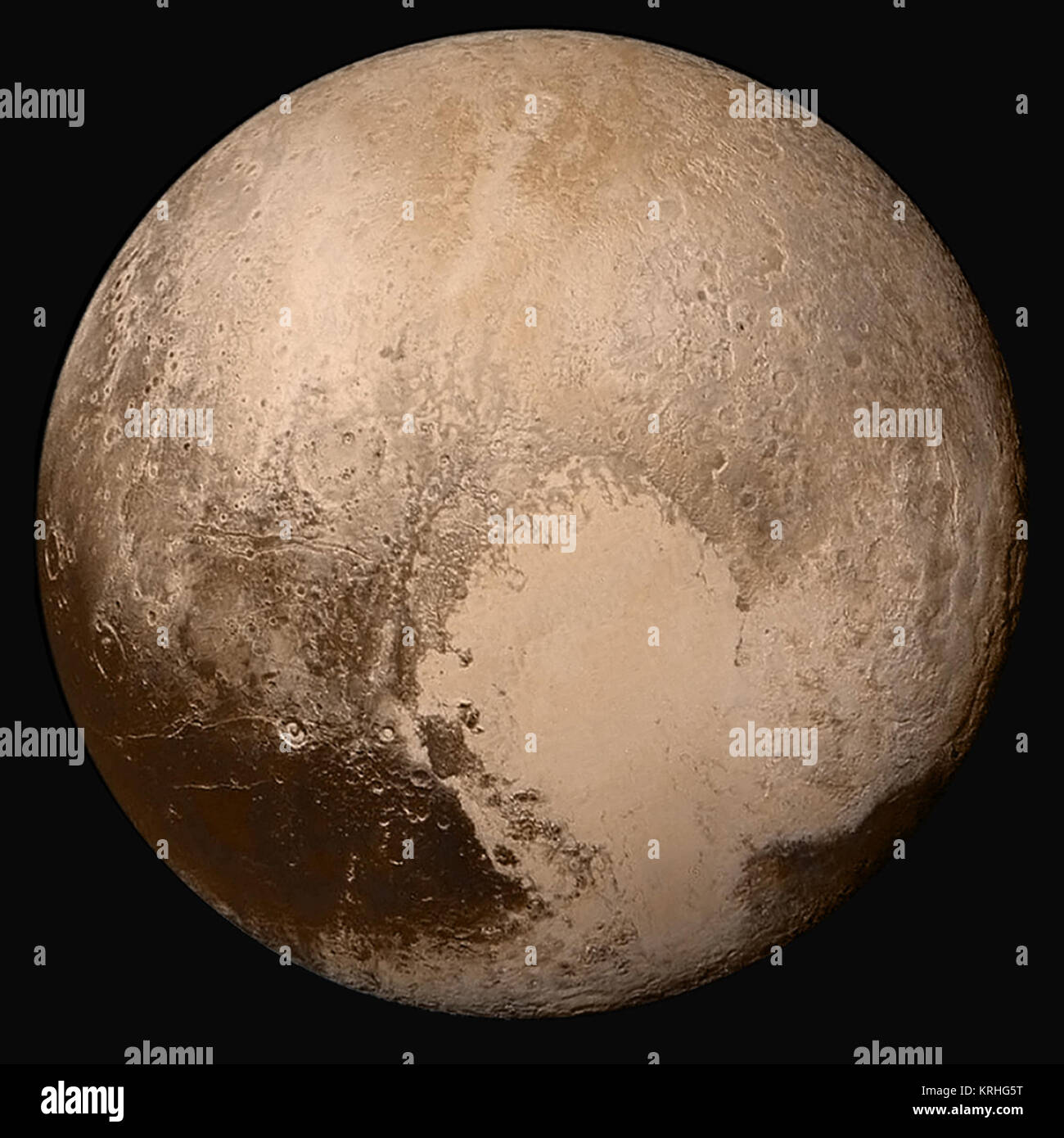 Nh-pluto-in-true-color 2x JPEG Stock Photo - Alamy