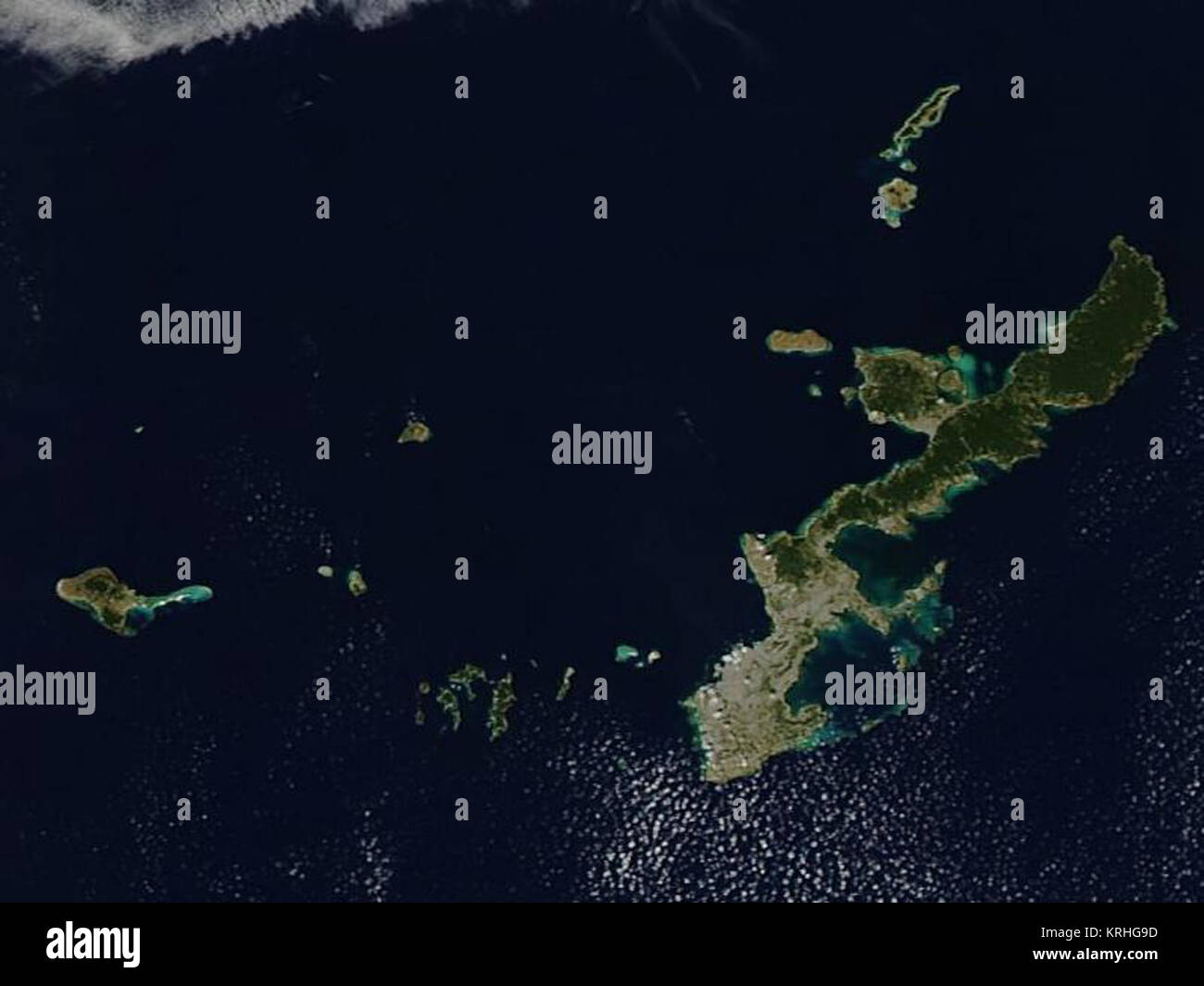 Okinawa Islands NASA Stock Photo - Alamy