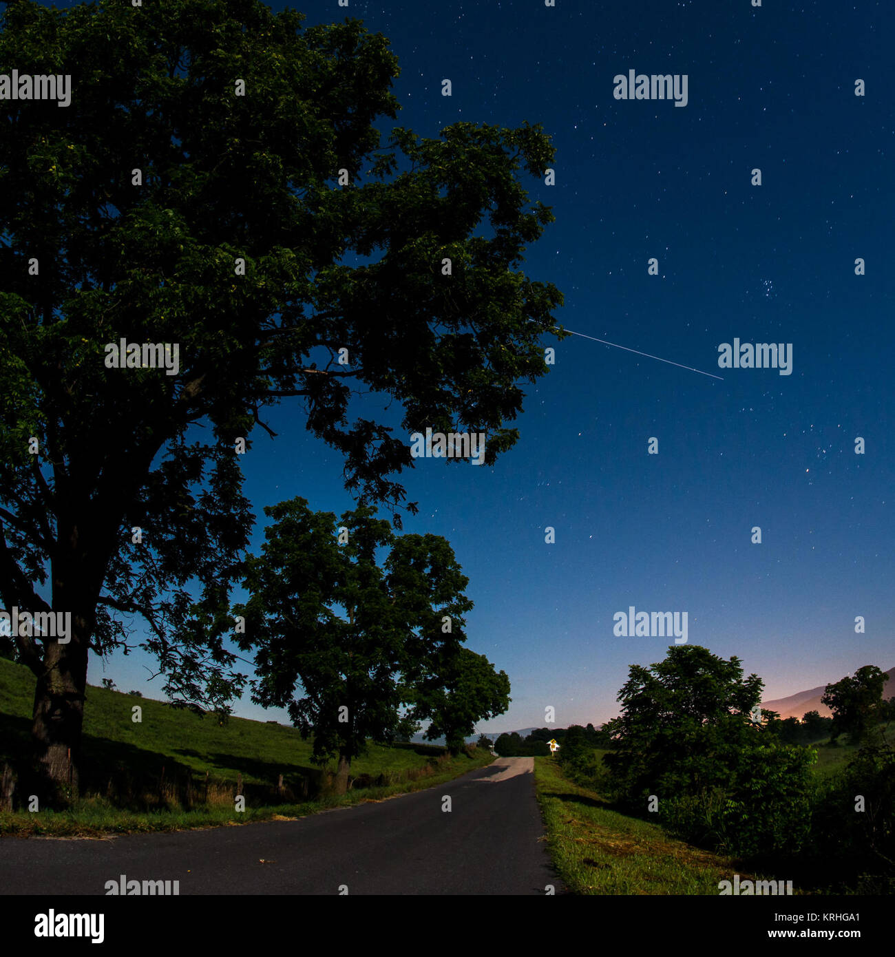 The International Space Station is seen in this 30 second exposure as ...