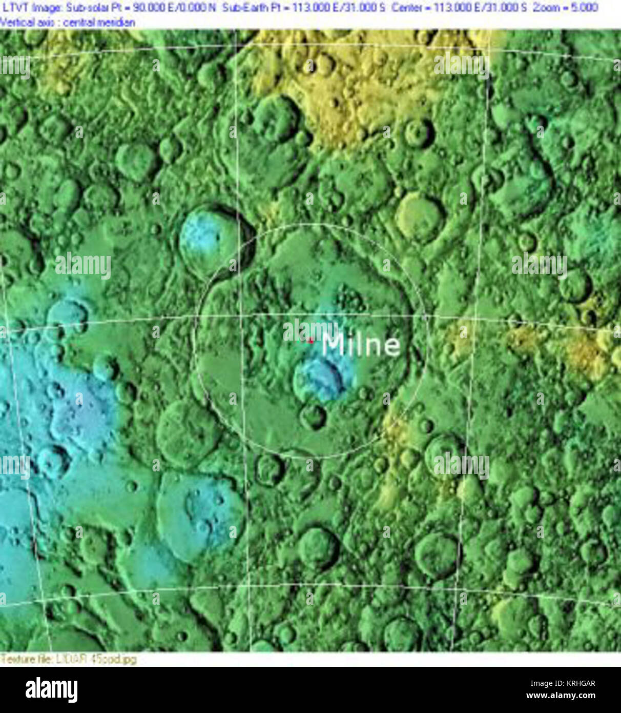 Normal Milne Basin LIDAR LTVT Stock Photo - Alamy