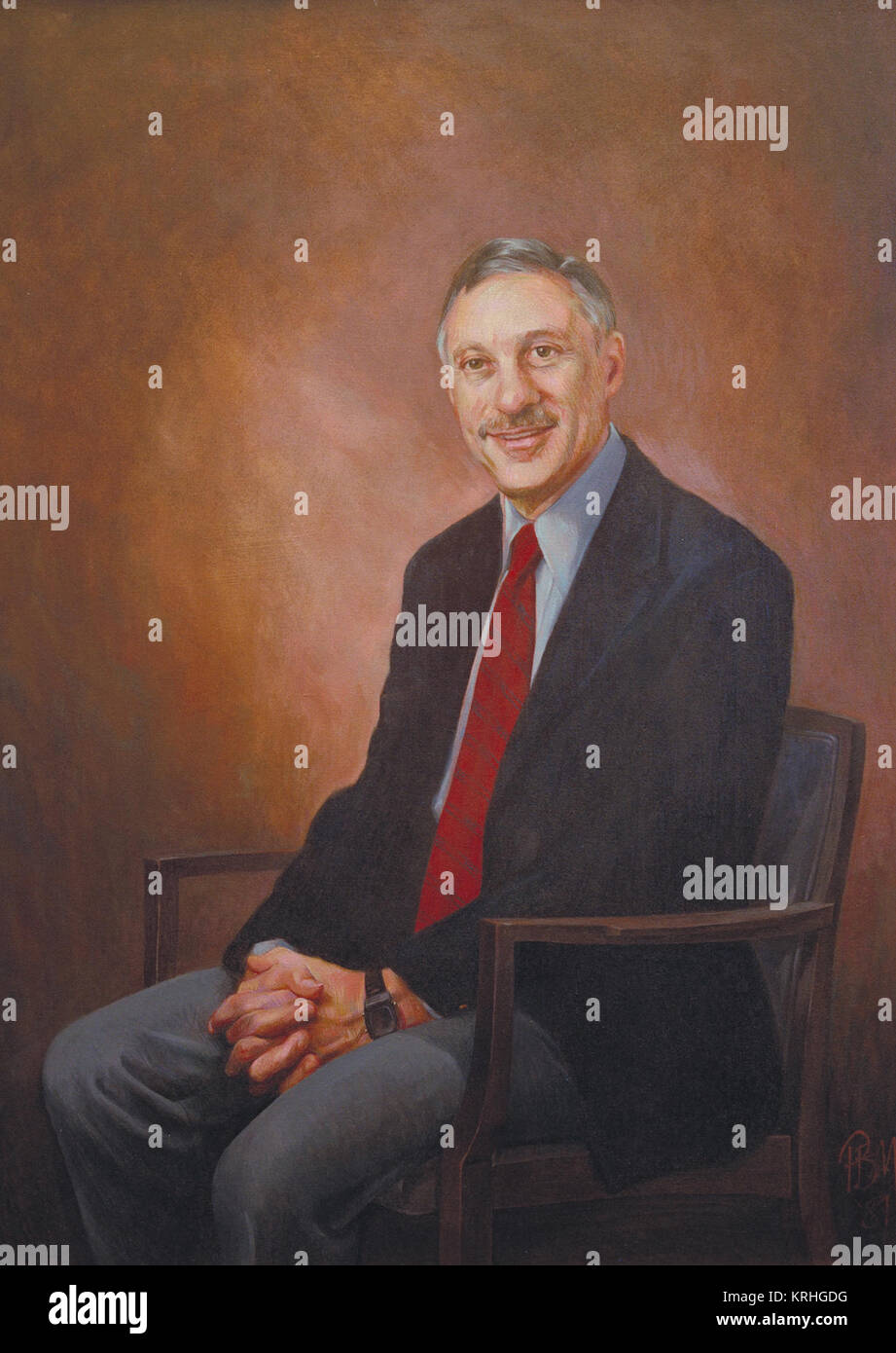 En James Pollack oil portrait Stock Photo - Alamy